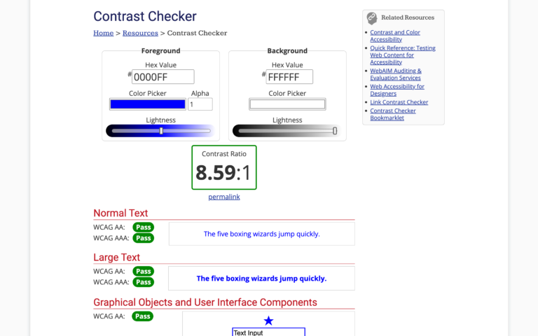 Kleur contrast checker | Buro Staal
